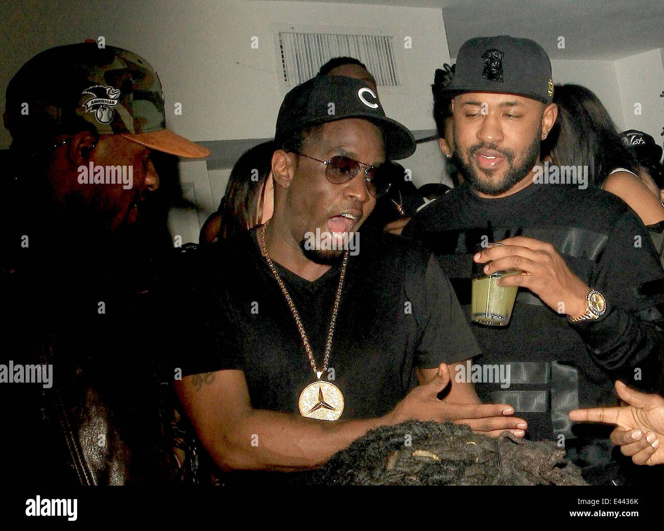 P Diddy hosts a pre Grammy party at Boulevard 3 in Hollywood Featuring ...