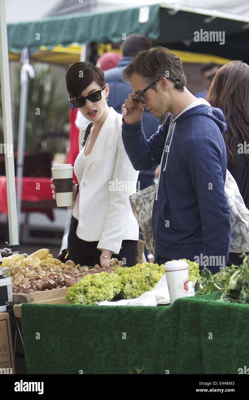Celebrities visit the Beverly Hills Farmers Market Featuring: Anne ...
