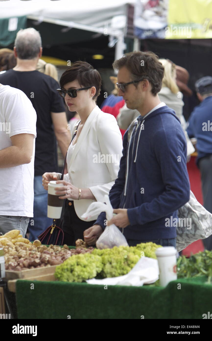 Celebrities visit the Beverly Hills Farmers Market Featuring: Anne ...
