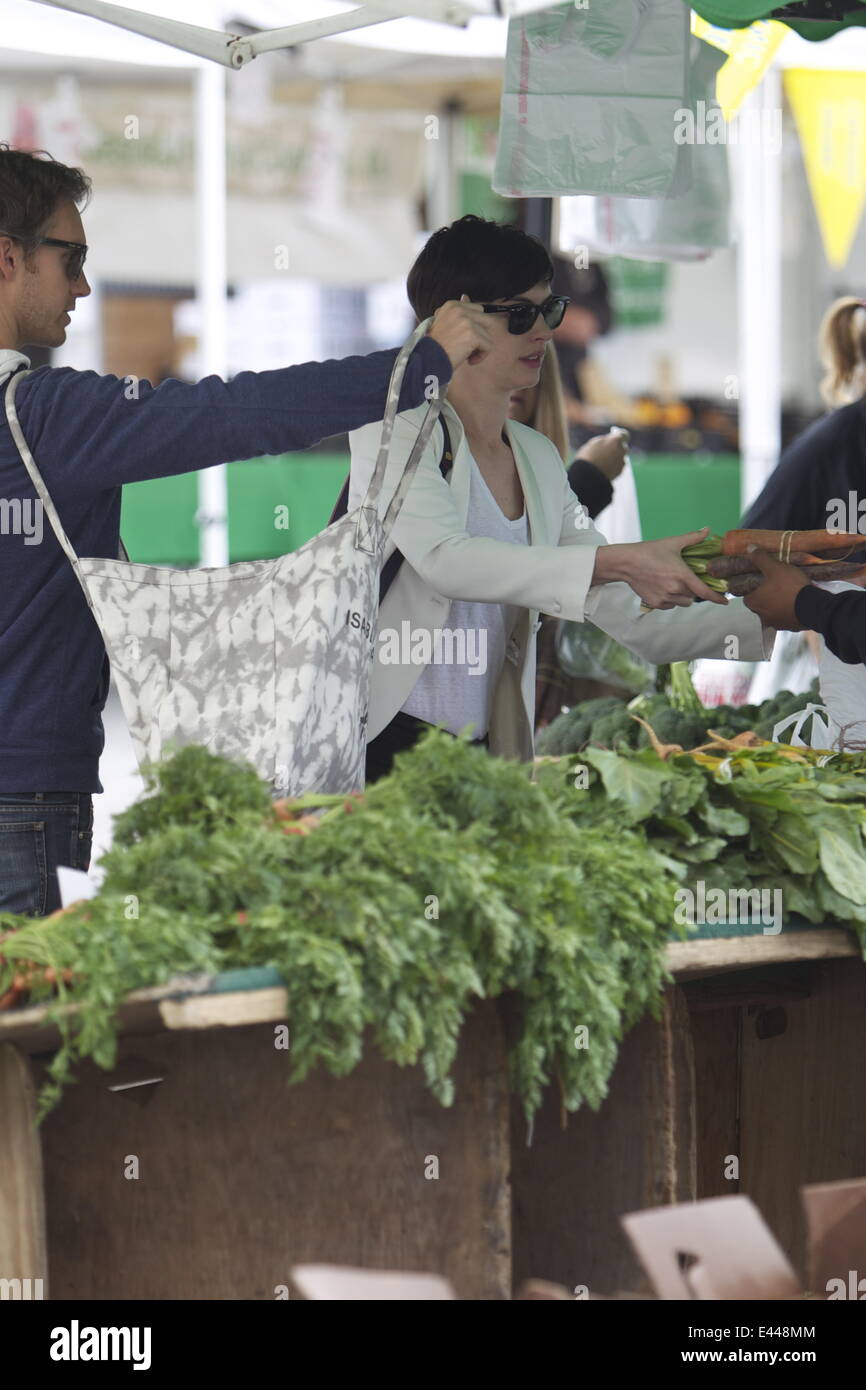 Celebrities visit the Beverly Hills Farmers Market Featuring: Anne ...