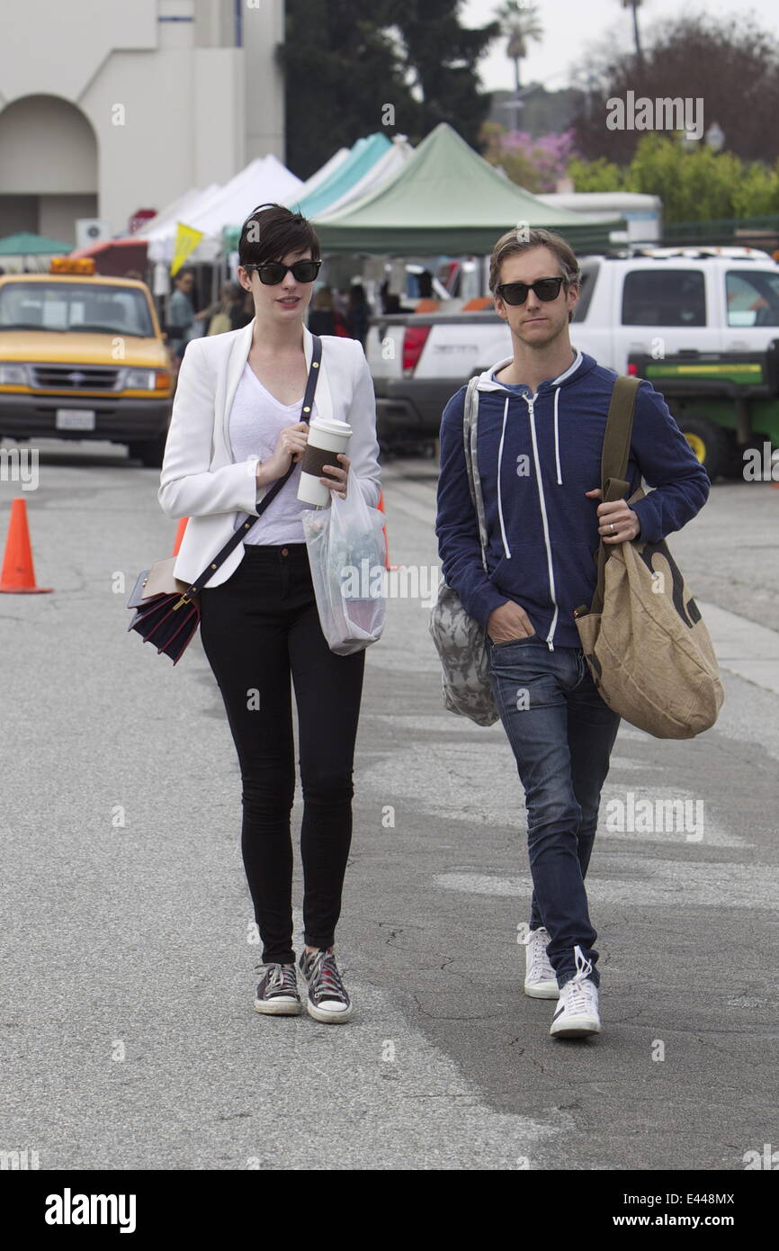 Celebrities visit the Beverly Hills Farmers Market Featuring: Anne ...