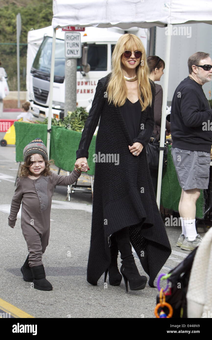 Celebrities visit the Beverly Hills Farmers Market Featuring: Rachel ...
