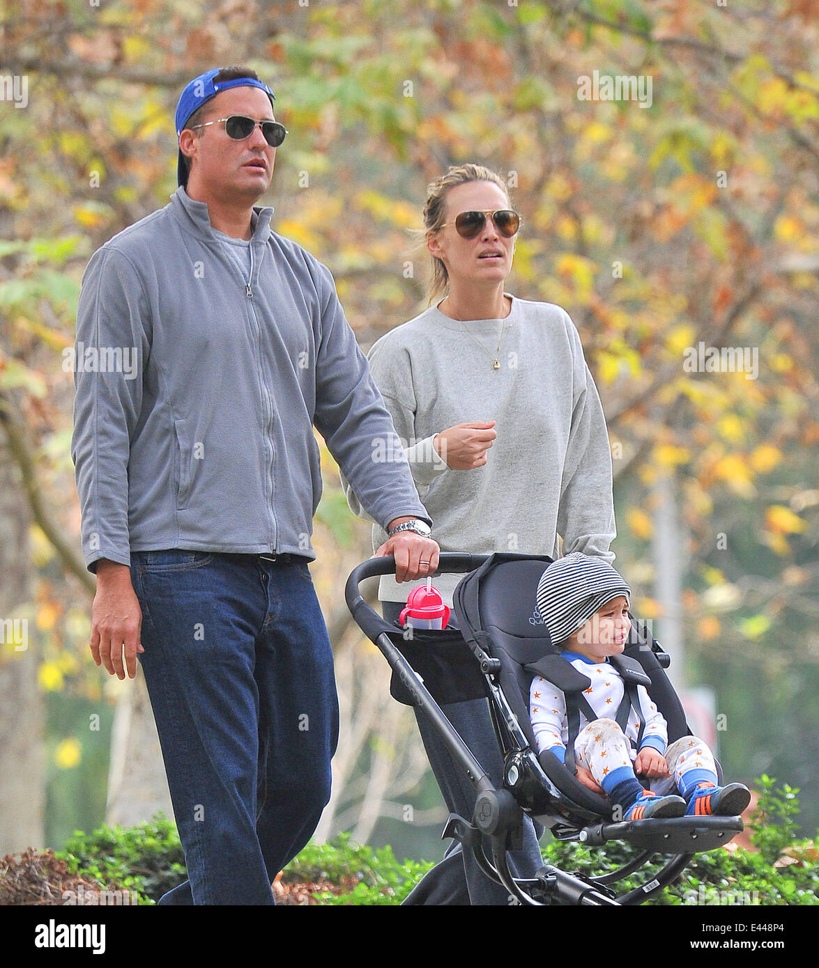 Molly Sims and husband Scott Stuber out with their son, Brooks in West ...