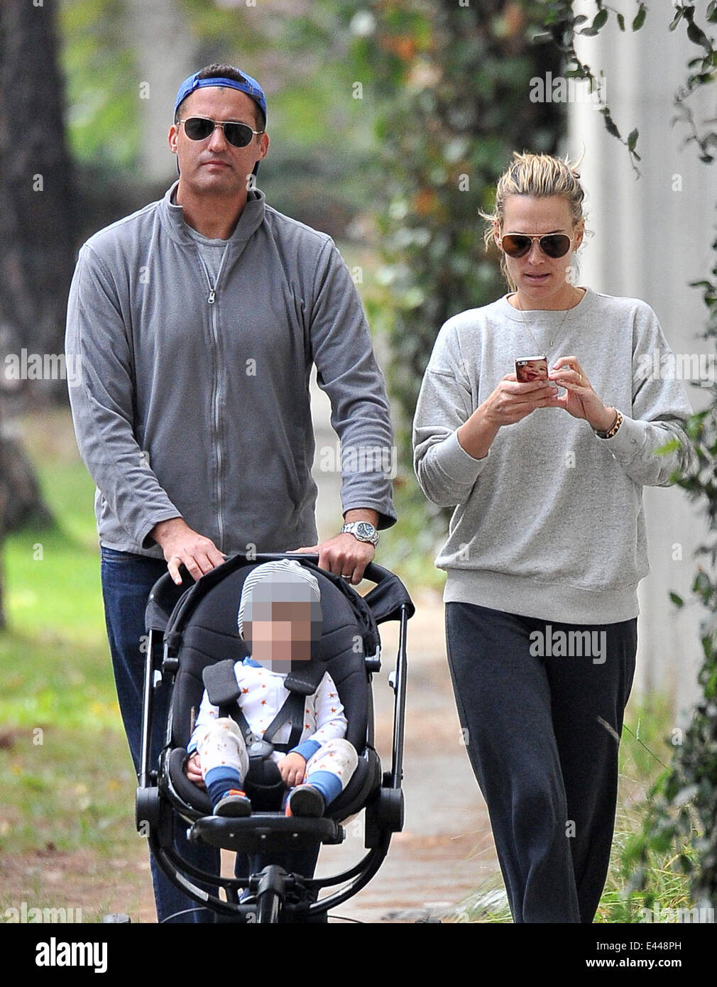 Molly Sims and husband Scott Stuber out with their son, Brooks in West ...