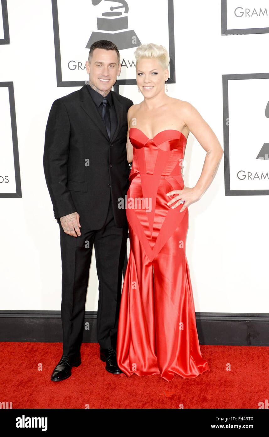 56th GRAMMY Awards - Arrivals Featuring: Pink,Cary Hart Where: Los ...