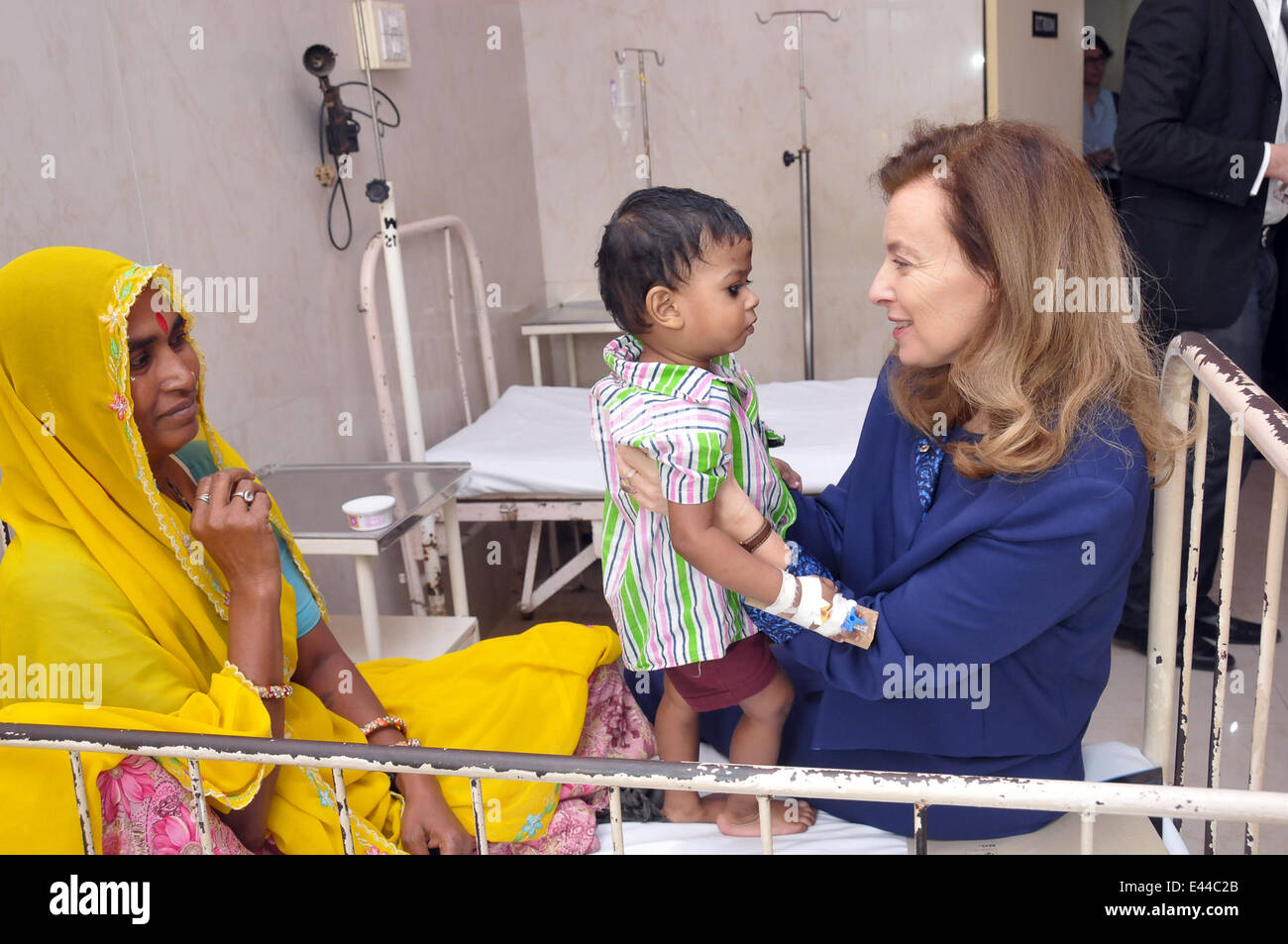 Valerie Trierweiler, former French First Lady, on a charity tour in ...