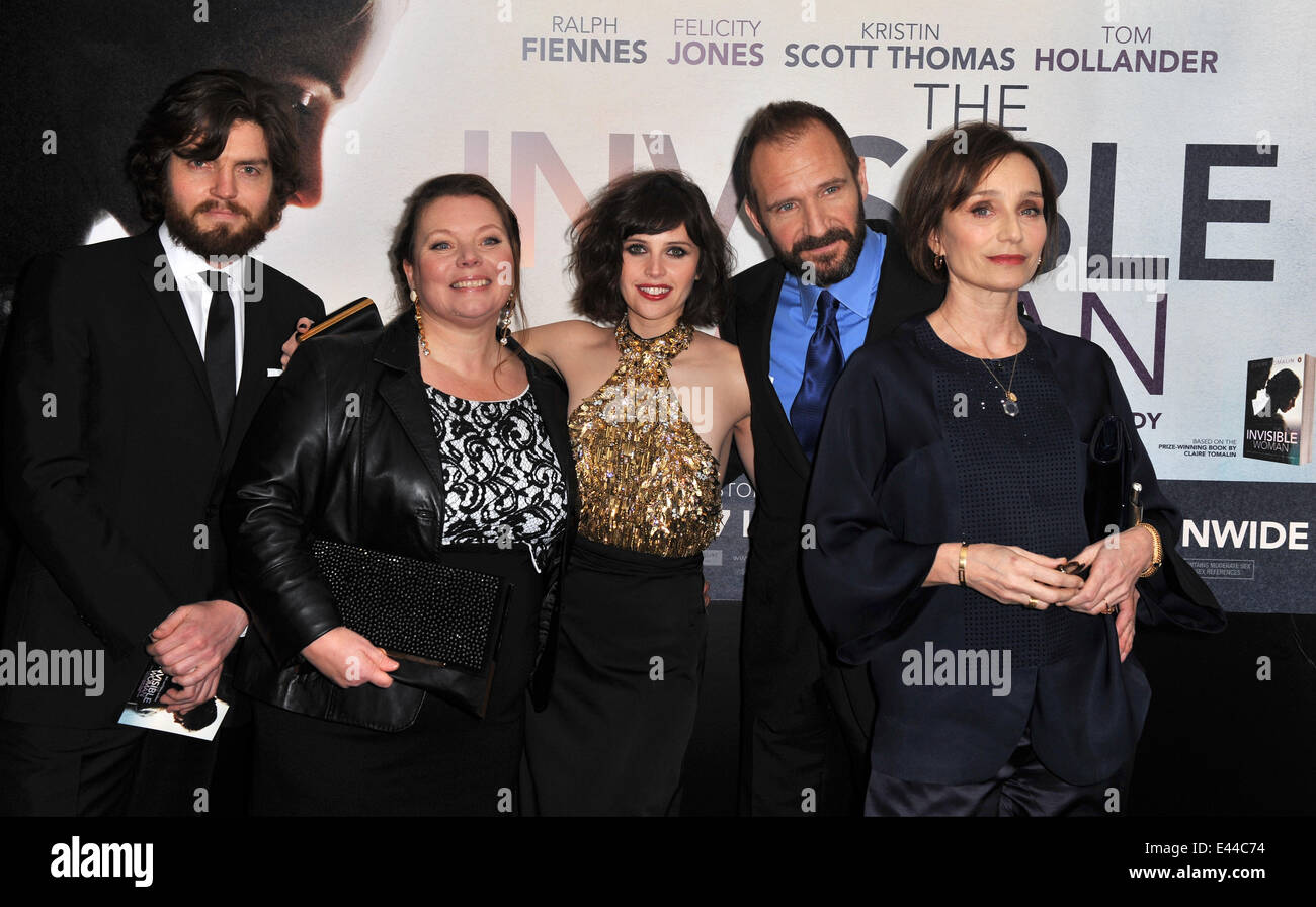 The U.K. premiere of 'The Invisible Woman' held at the Odeon Kensington ...