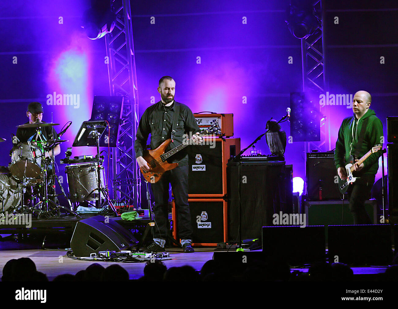 Scottish post-rock band, Mogwai performing live on stage at the ...