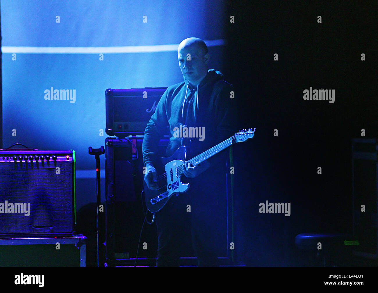 Scottish post-rock band, Mogwai performing live on stage at the ...