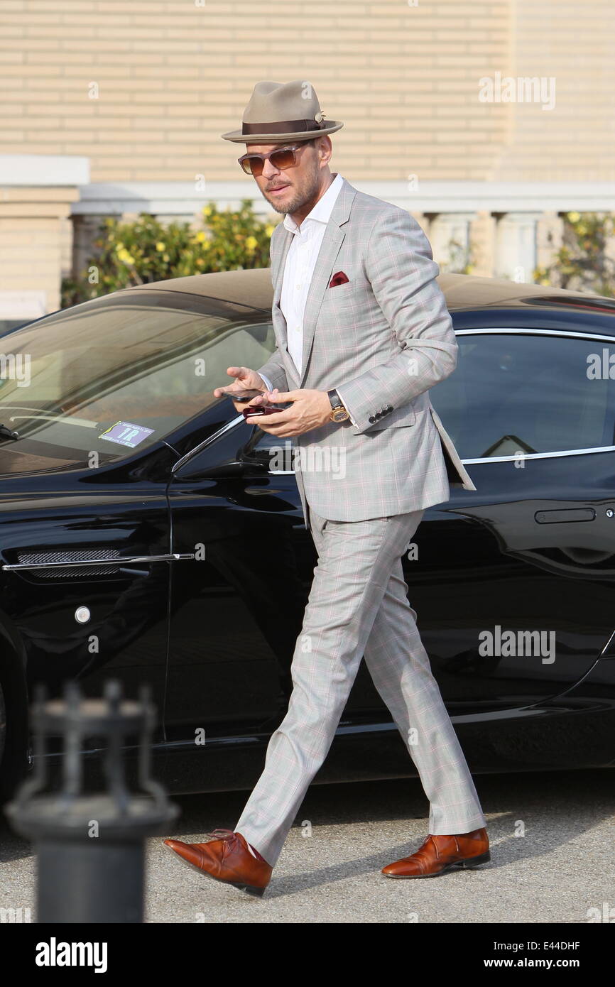 Matt Goss and Robin Antin seen shopping together at Barneys of New York ...