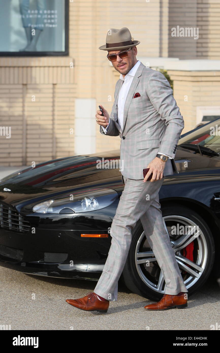 Matt Goss and Robin Antin seen shopping together at Barneys of New York ...