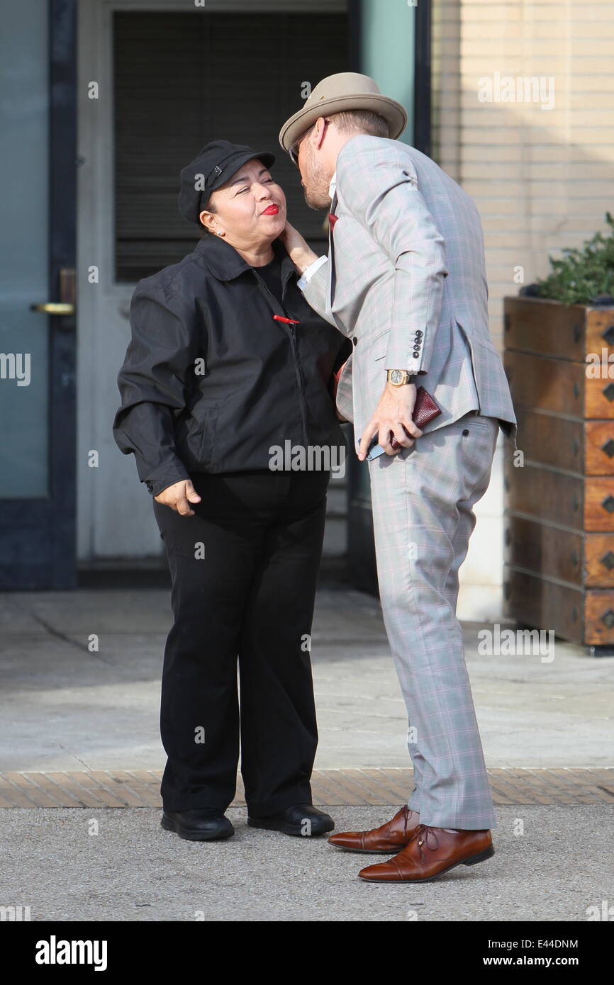 Matt Goss and Robin Antin seen shopping together at Barneys of New York ...