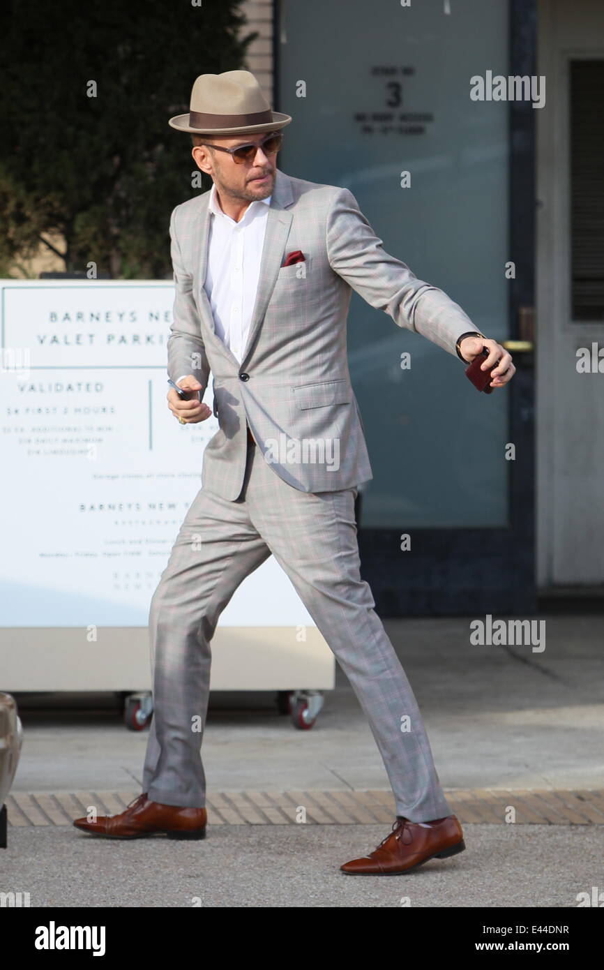 Matt Goss and Robin Antin seen shopping together at Barneys of New York ...