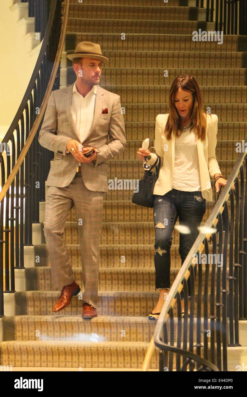 Matt Goss and Robin Antin seen shopping together at Barneys of New York ...