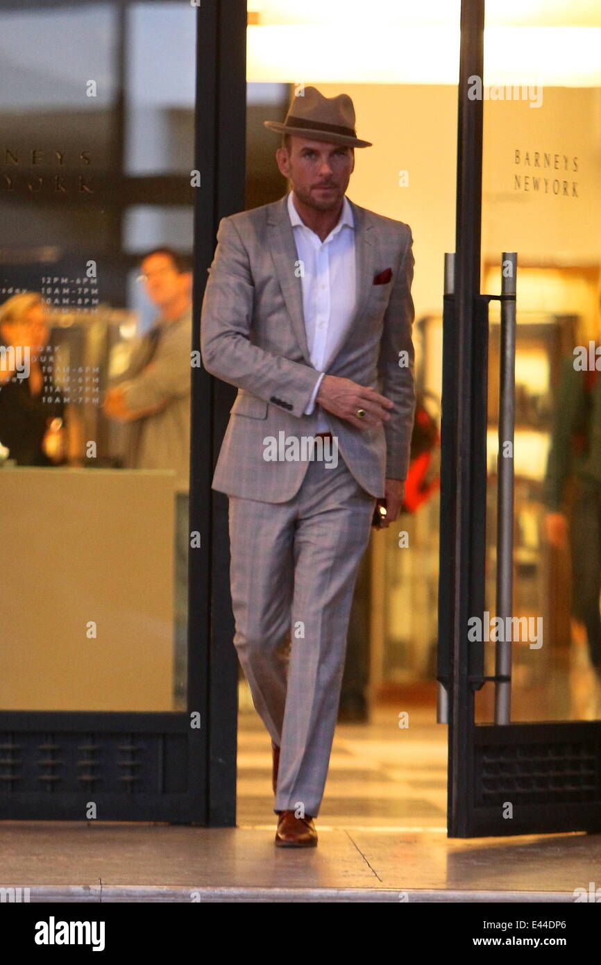 Matt Goss and Robin Antin seen shopping together at Barneys of New York ...