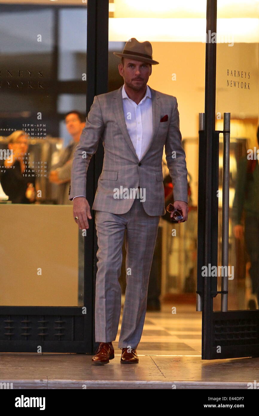 Matt Goss and Robin Antin seen shopping together at Barneys of New York ...