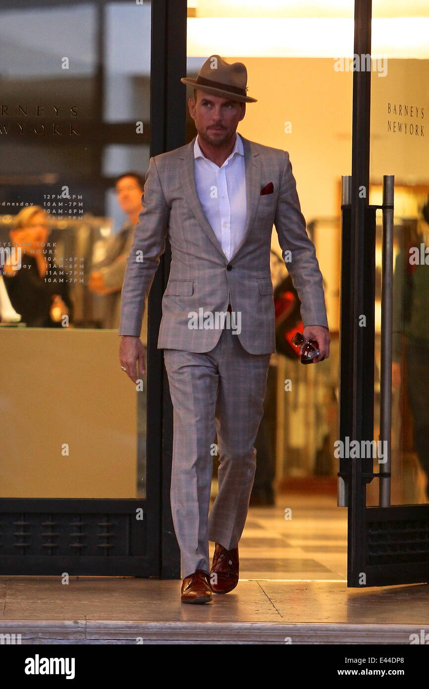 Matt Goss and Robin Antin seen shopping together at Barneys of New York ...