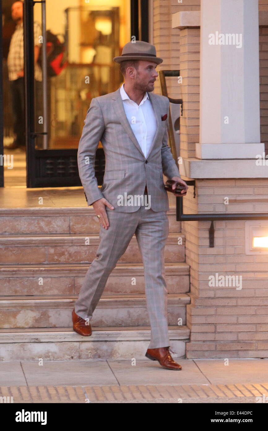 Matt Goss and Robin Antin seen shopping together at Barneys of New York ...