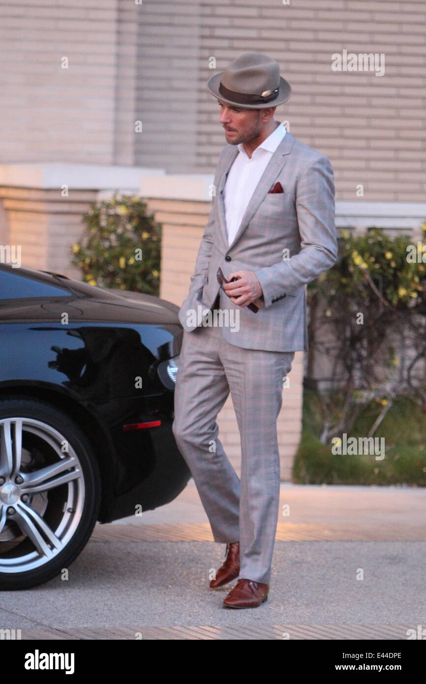 Matt Goss and Robin Antin seen shopping together at Barneys of New York ...