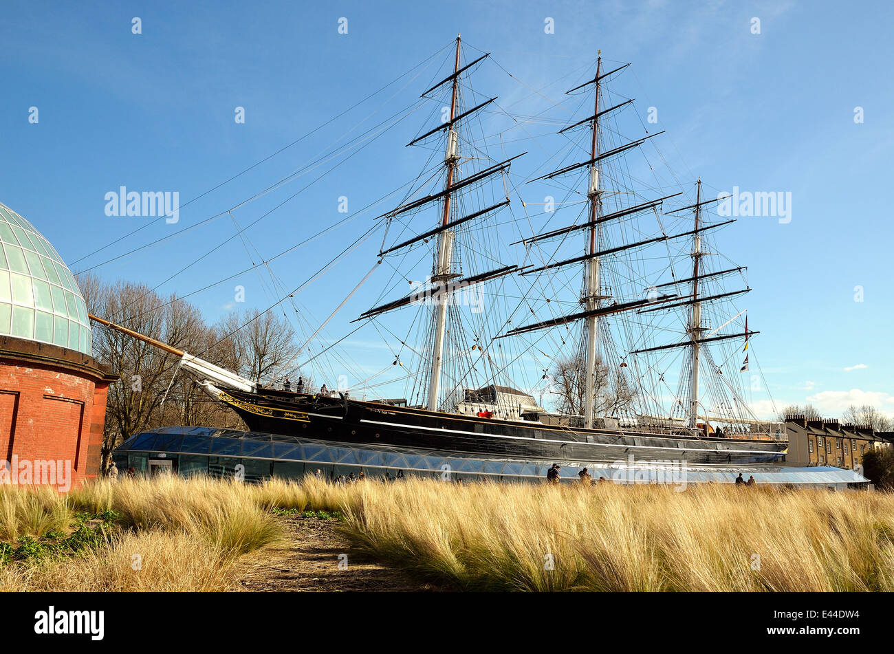 The Cutty Sark tea clipper at Greenwich London Stock Photo - Alamy