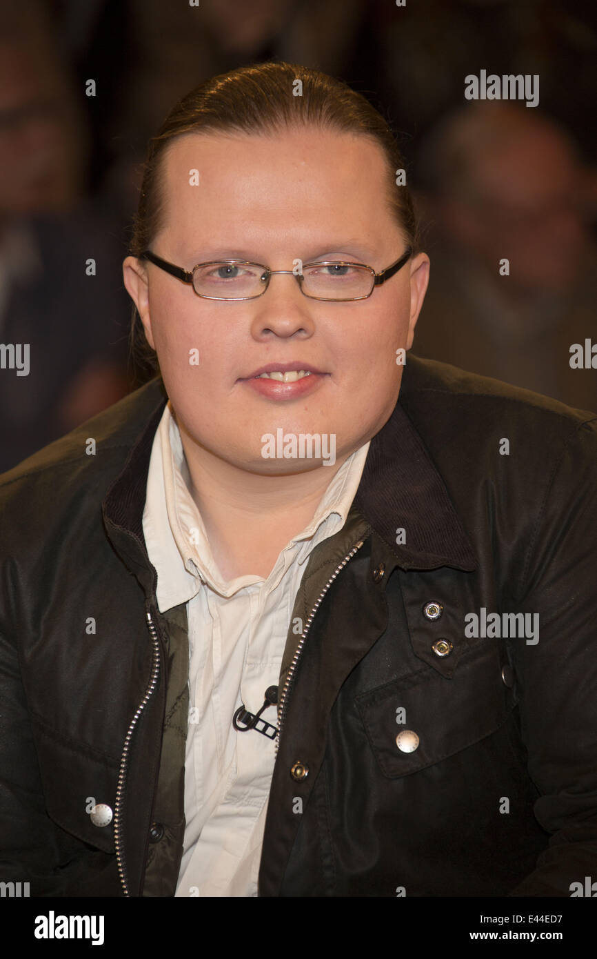 German ZDF TV talkshow Markus Lanz at Fernsehmacher-Studio Featuring ...