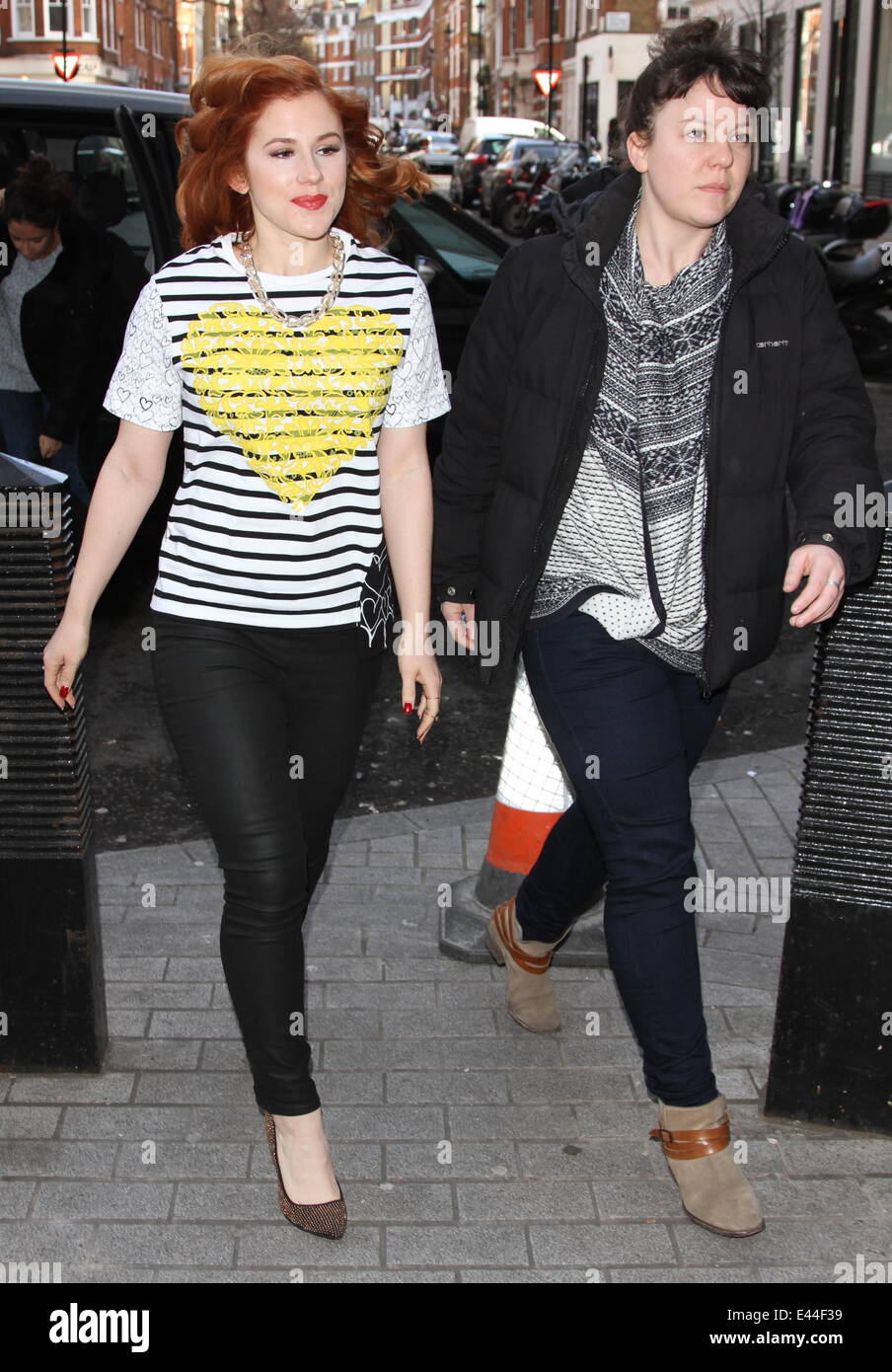 Celebrities at the BBC Radio 1 studios Featuring: Katy B Where: London ...