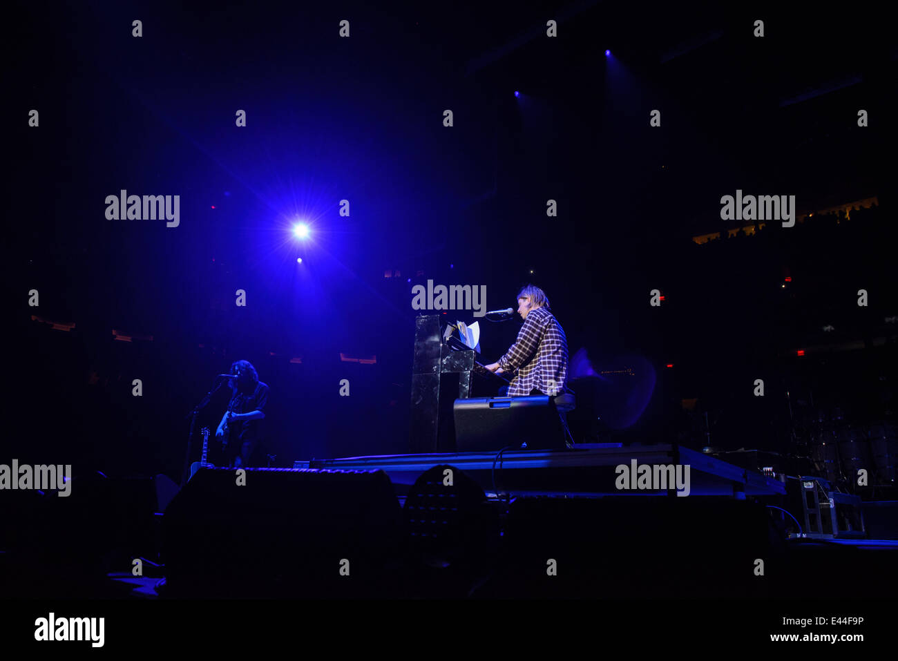 Tom Odell performing live at Madison Square Garden Featuring: Tom Odell ...