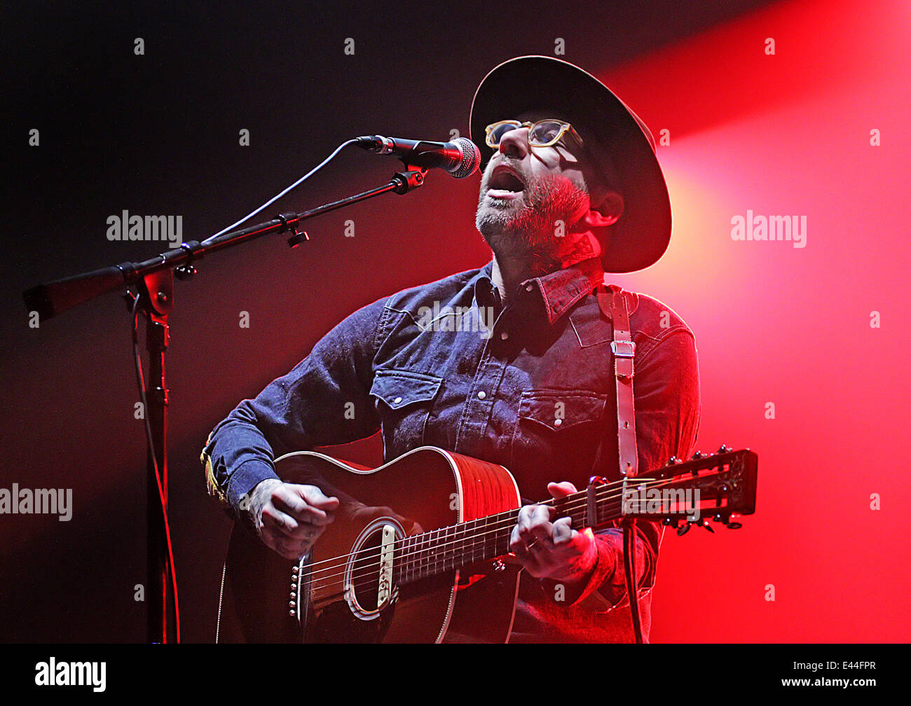 City and Colour performing live on stage at the Manchester O2 Apollo ...