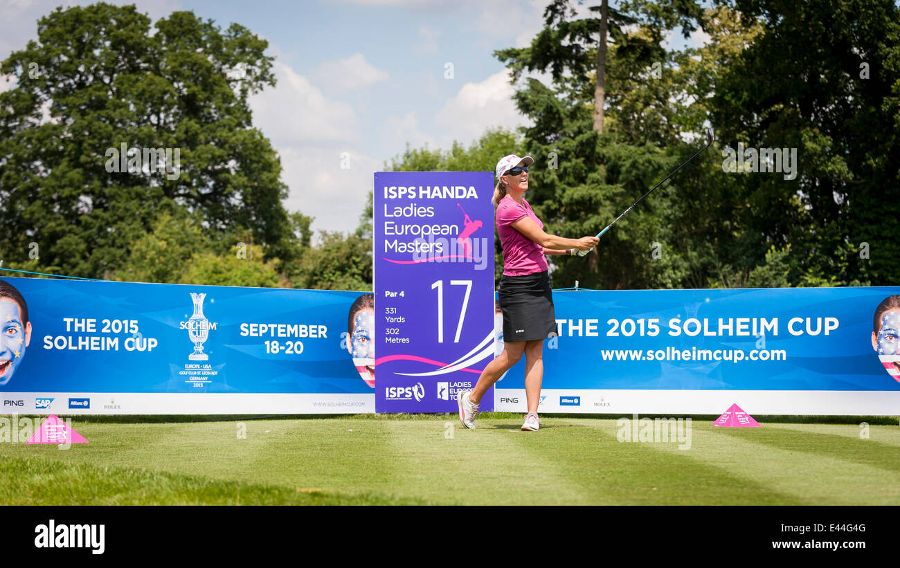Denham, London, UK, 2 July 2014. ISPS HANDA Ladies European Masters ...