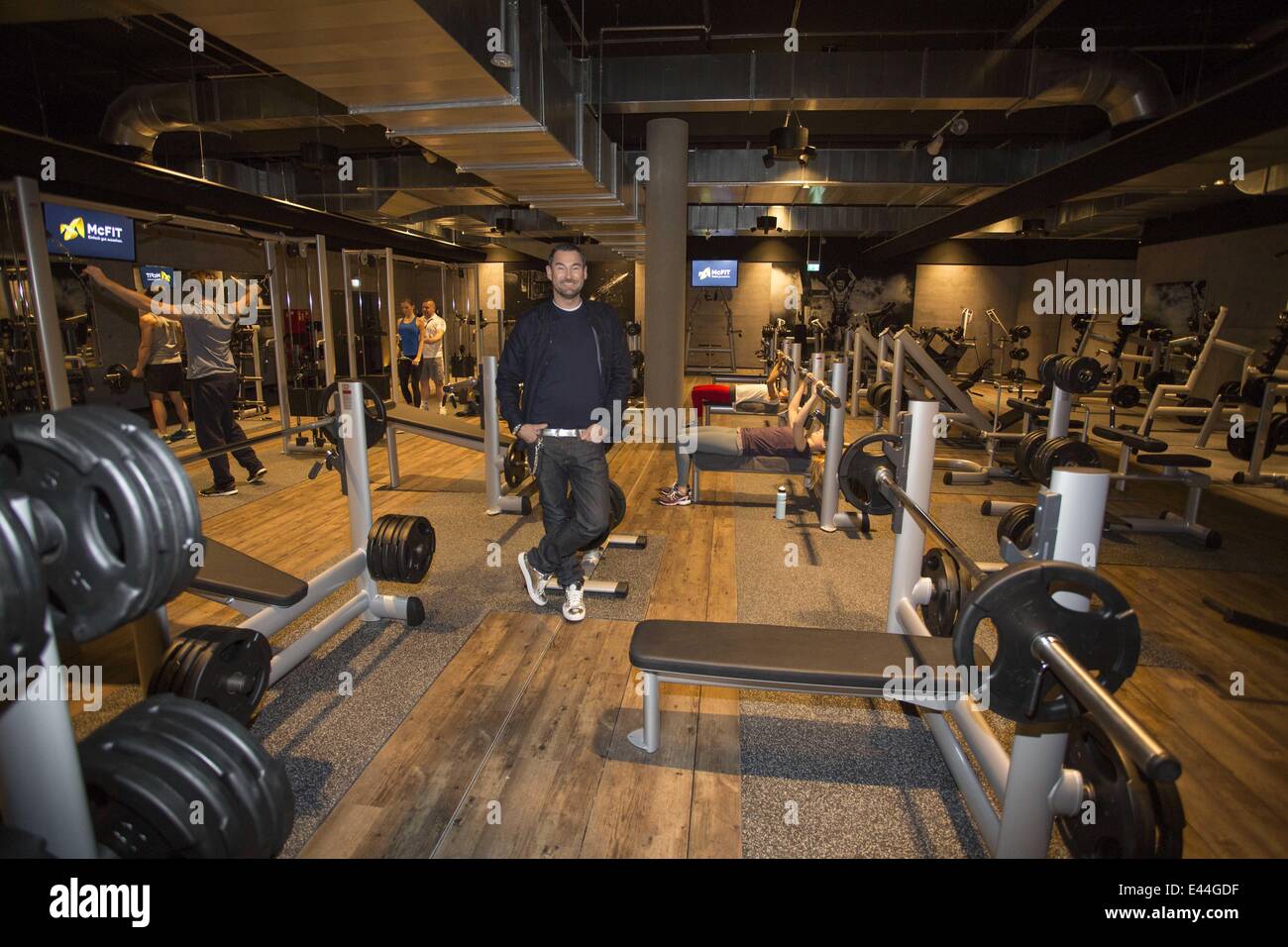 Michael Michalsky presenting his interior design for 'McFIT Home of ...