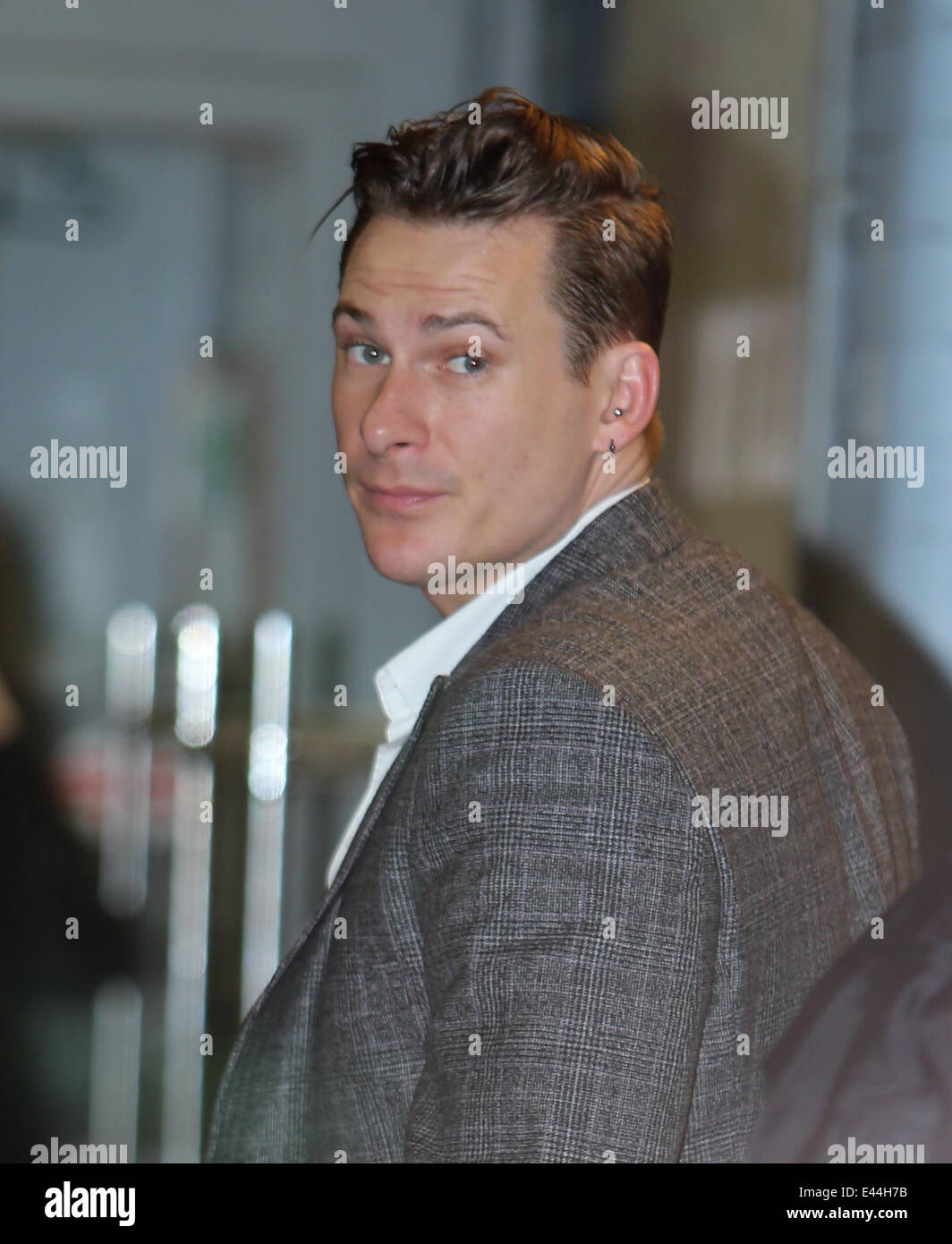 Lee Ryan outside the ITV studios Featuring: Lee Ryan Where: London ...