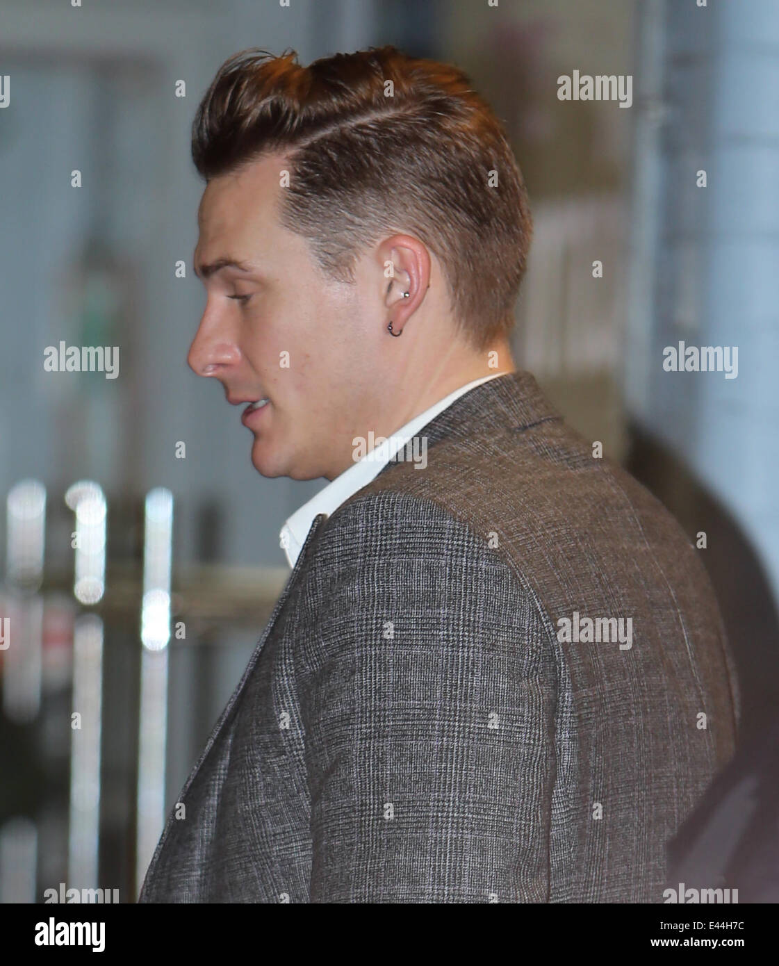 Lee Ryan outside the ITV studios Featuring: Lee Ryan Where: London ...