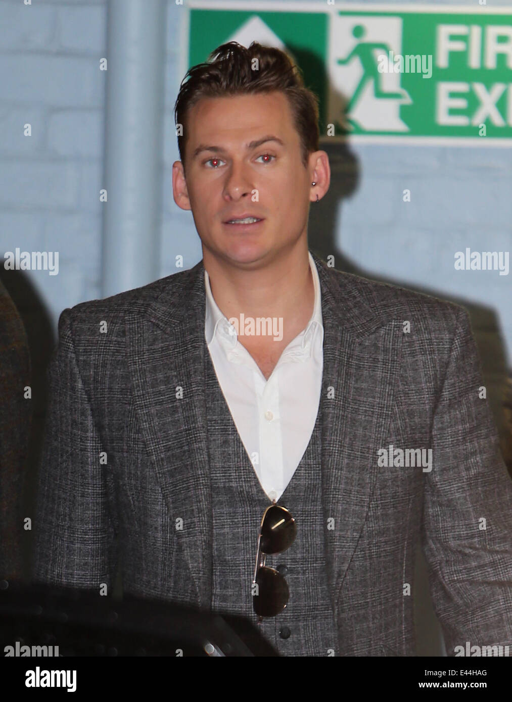 Lee Ryan outside the ITV studios Featuring: Lee Ryan Where: London ...
