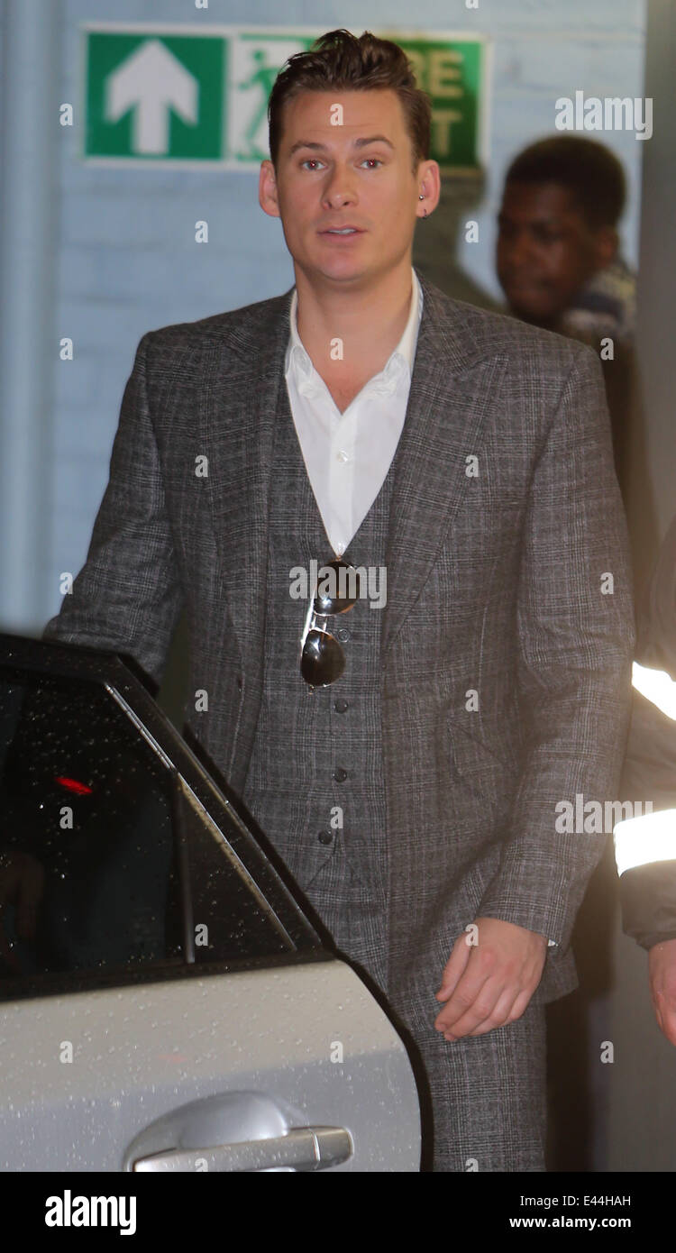 Lee Ryan outside the ITV studios Featuring: Lee Ryan Where: London ...