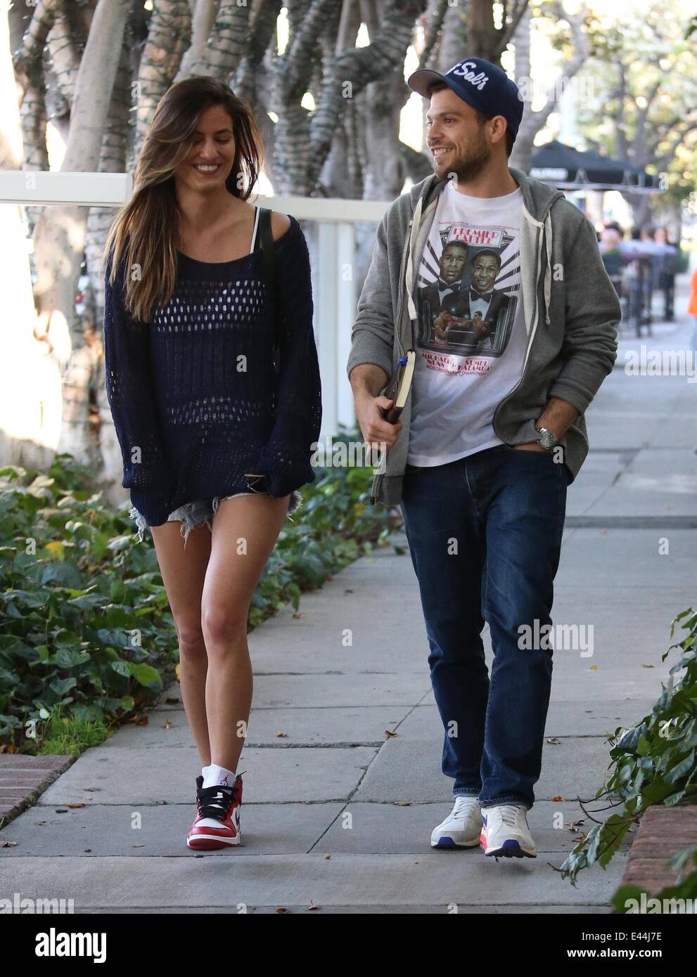 Jerry Ferrara and his girlfriend, Breanne Racano have lunch at Alfred's ...