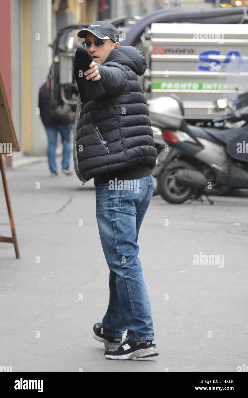 Eros Ramazzotti out and about with his partner, Marica Pellegrinelli ...