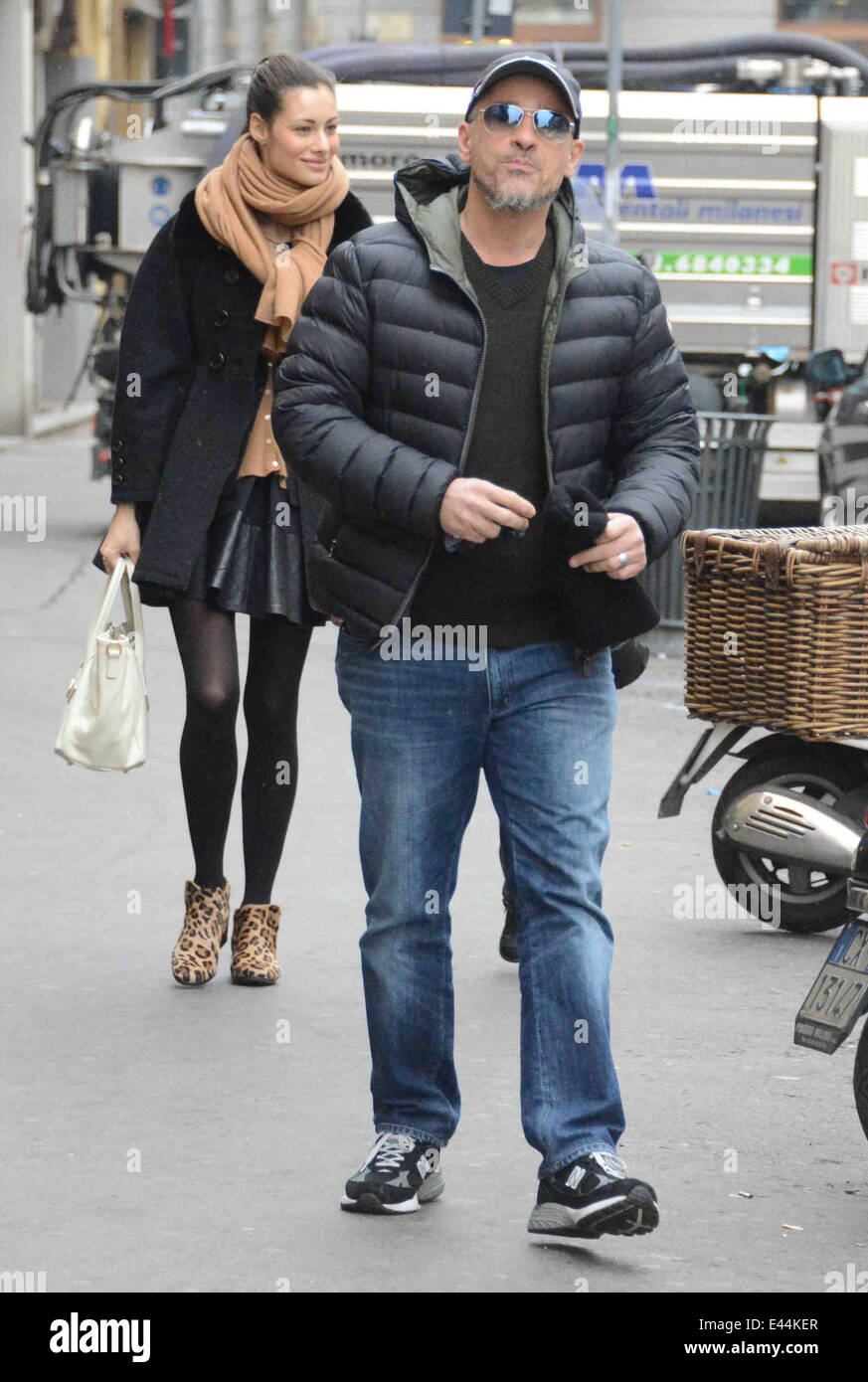 Eros ramazzotti out and about with his partner hi-res stock photography ...