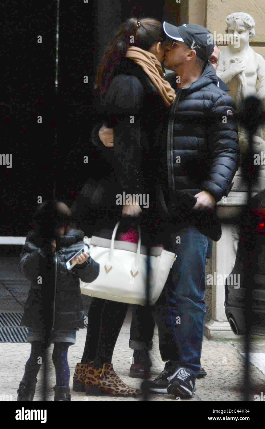 Eros Ramazzotti out and about with his partner, Marica Pellegrinelli ...