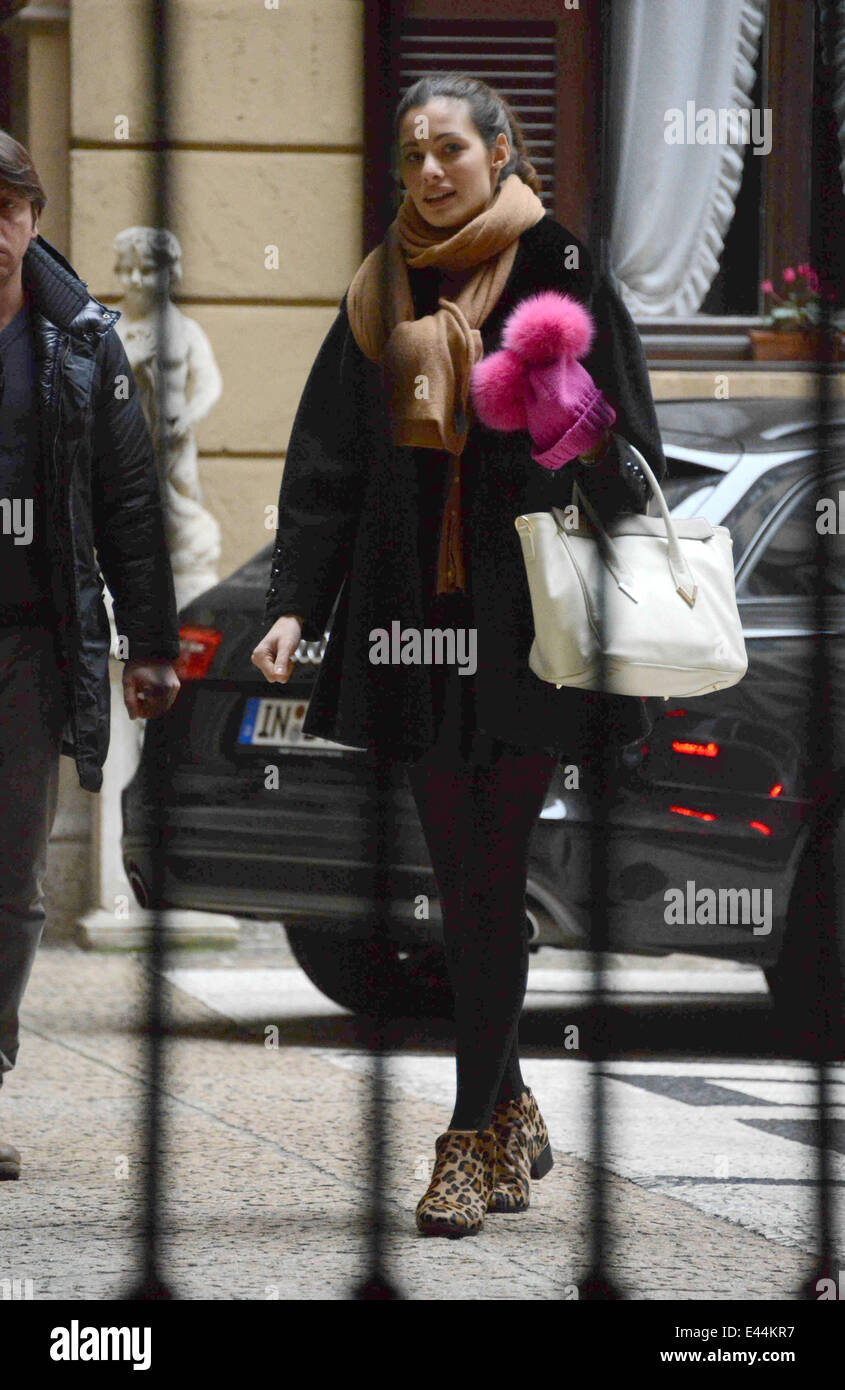 Eros Ramazzotti out and about with his partner, Marica Pellegrinelli ...