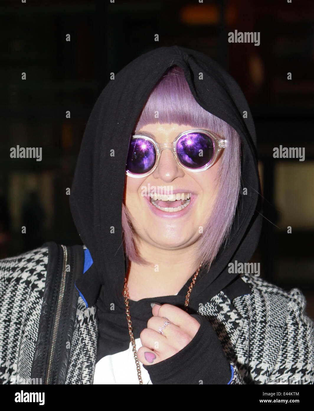 Kelly Osbourne arrives at London Heathrow with a friend after a flight ...
