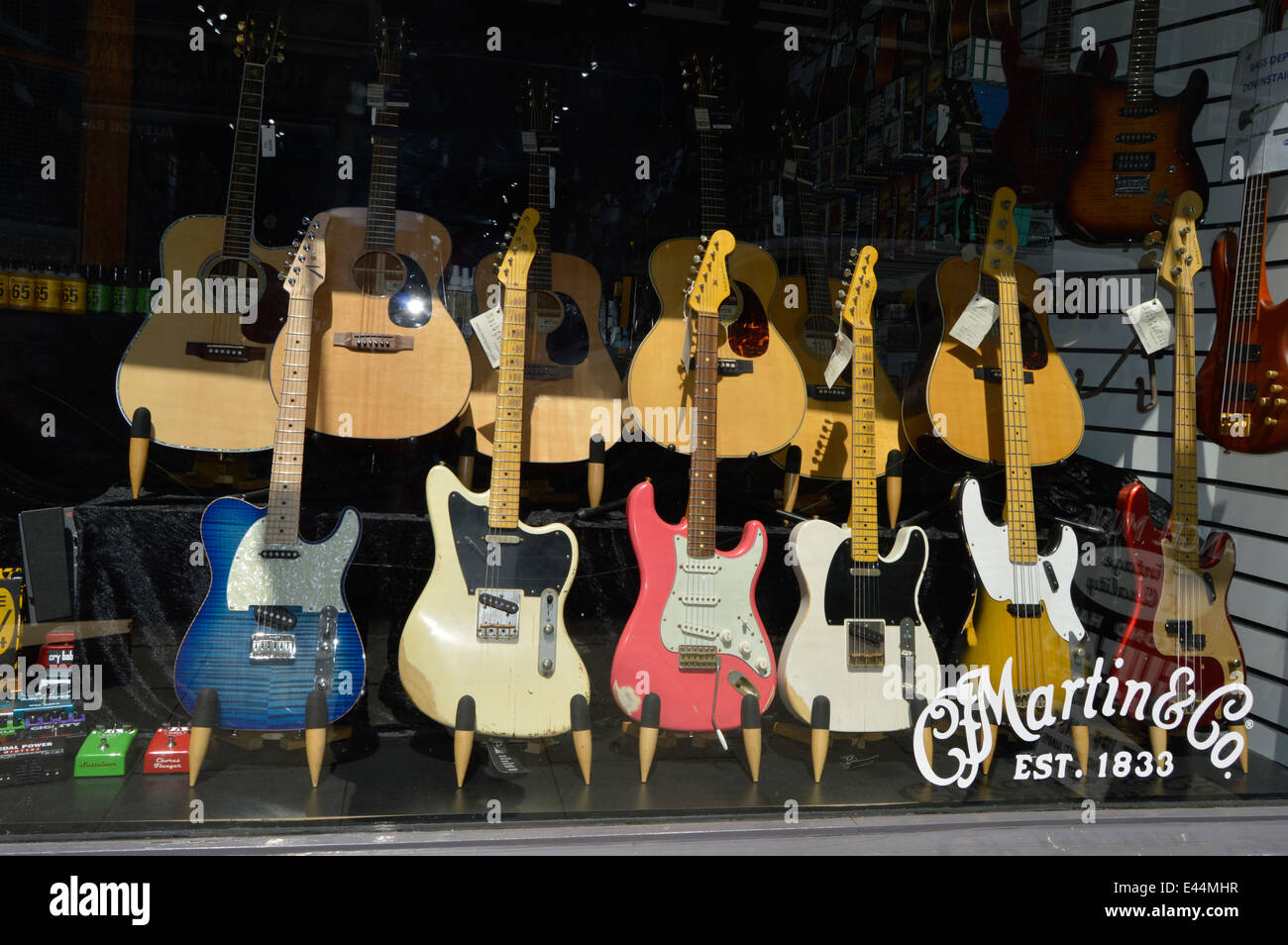 The Guitar shop,London,UK Stock Photo - Alamy