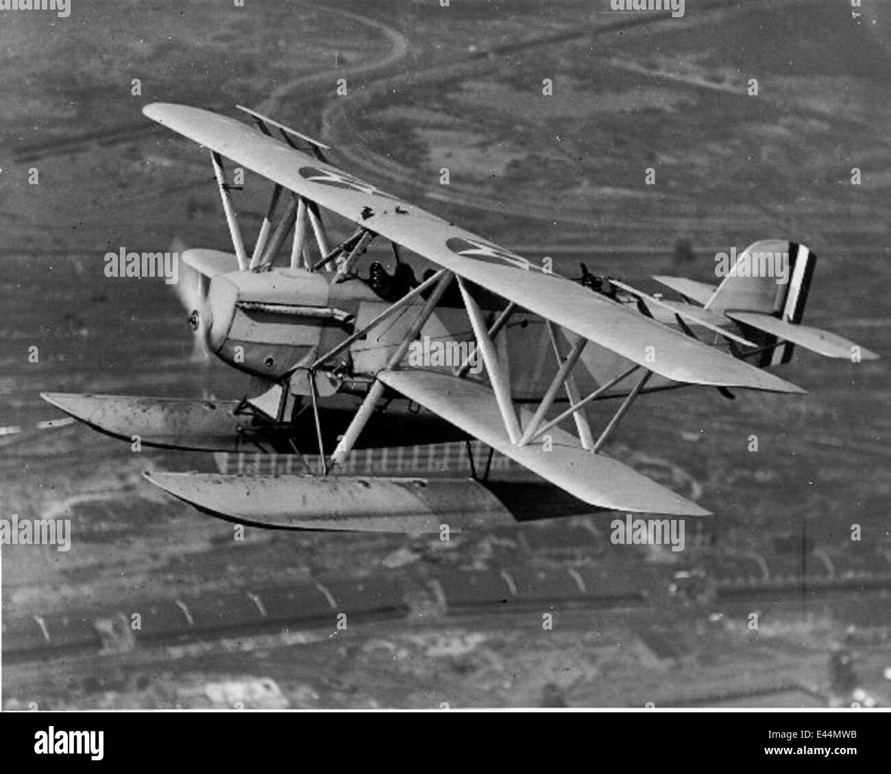 A photograph of the NAF NO2, a naval aircraft, in flight during 1924 ...