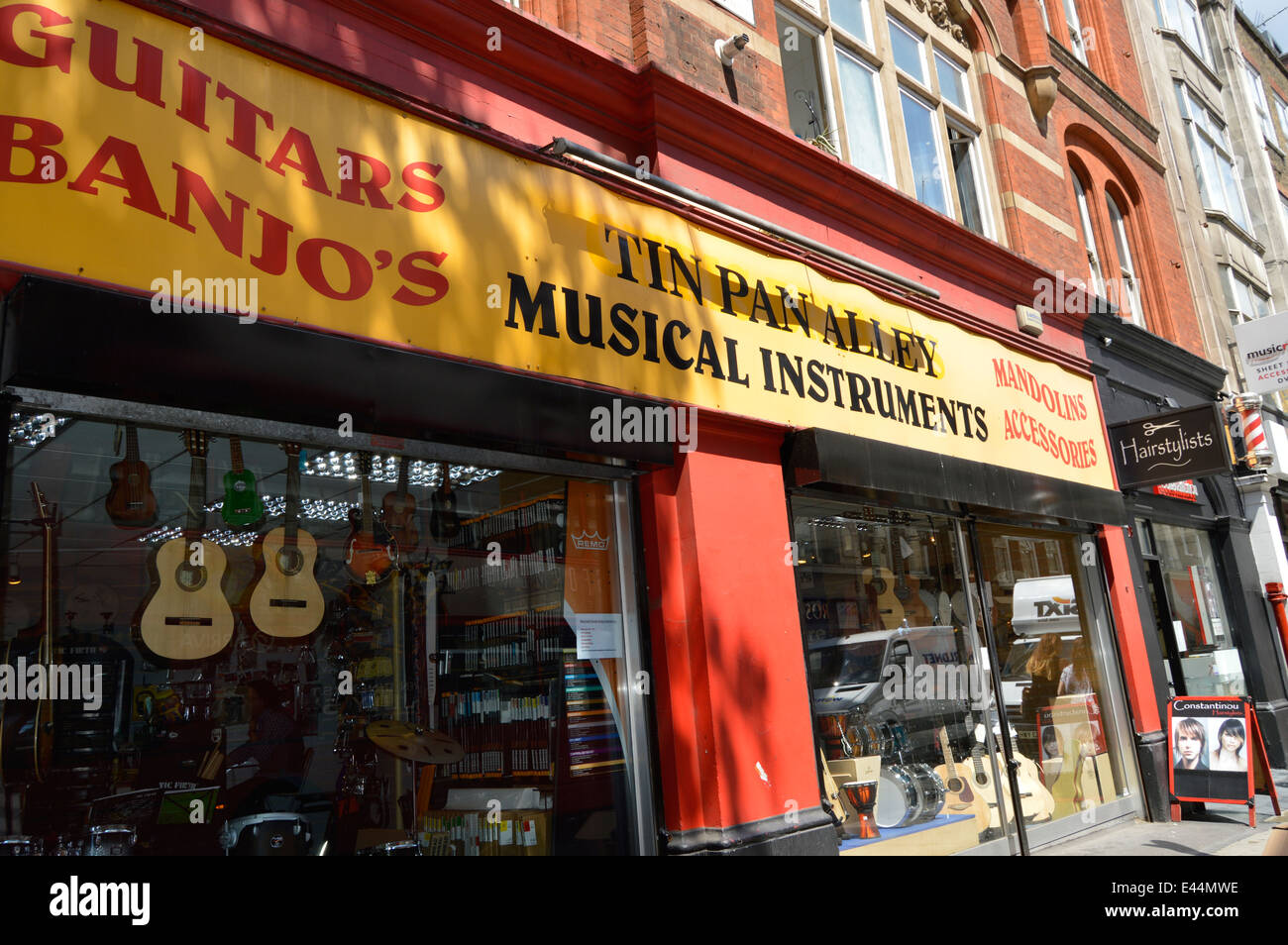 The guitar shop,London,UK Stock Photo - Alamy