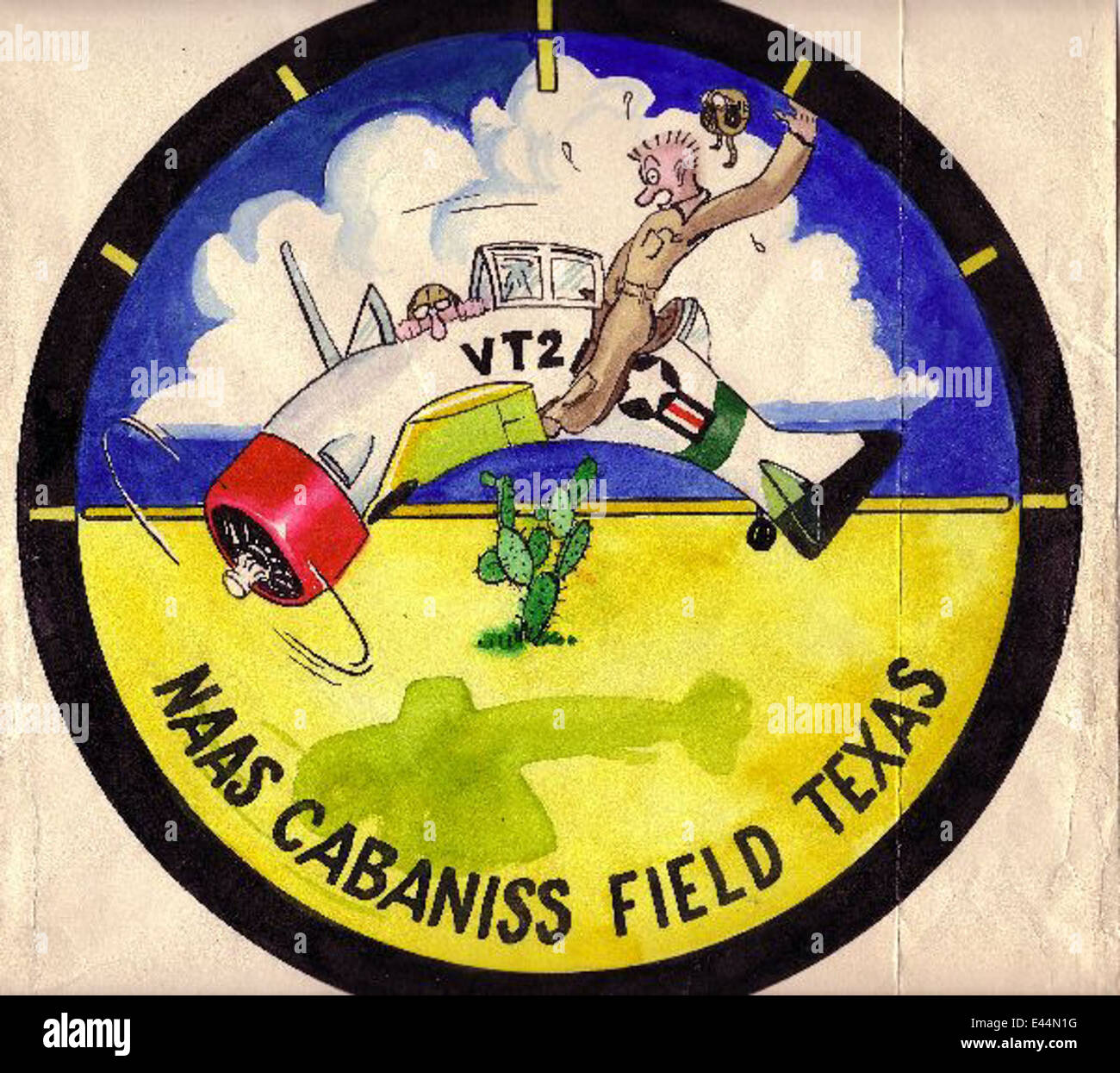 A photograph of a Naval Aviation Station (NAAS) insignia, representing ...