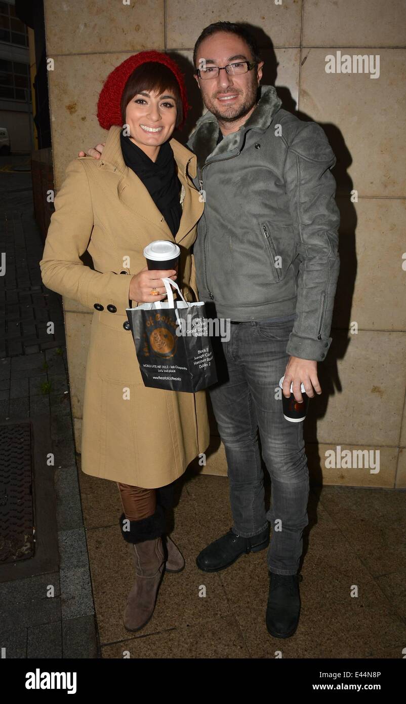 Flavia Cacace and Vincent Simone at the Today FM studios for the Ray ...
