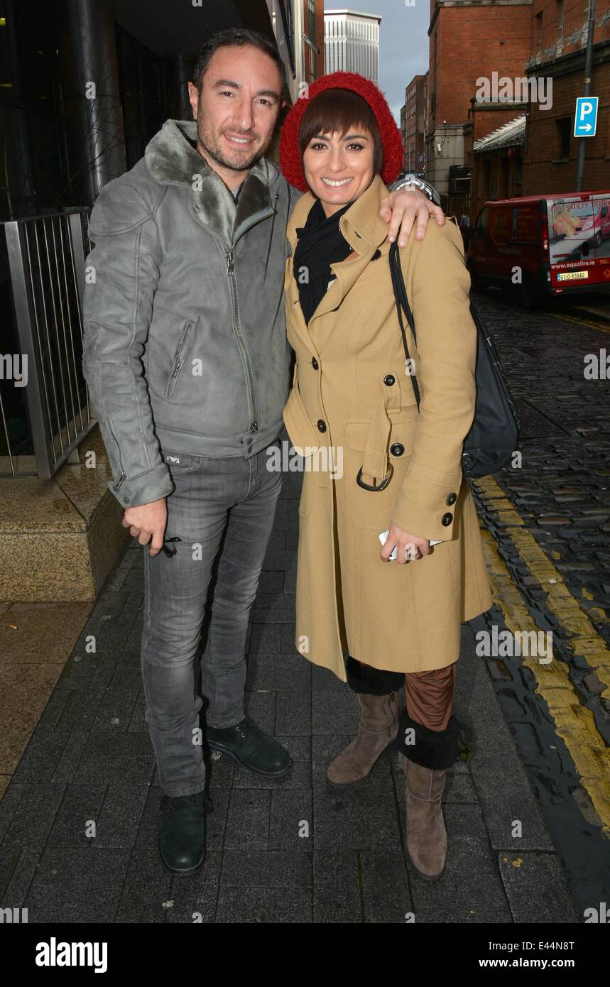 Flavia Cacace and Vincent Simone at the Today FM studios for the Ray ...