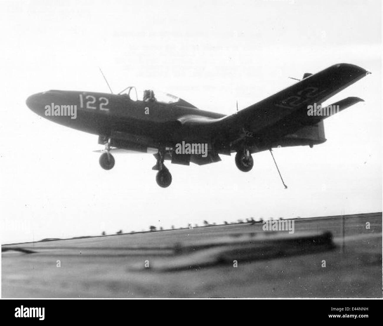 The McDonnell FH1 Phantom, the first jet aircraft in U.S. Navy service ...