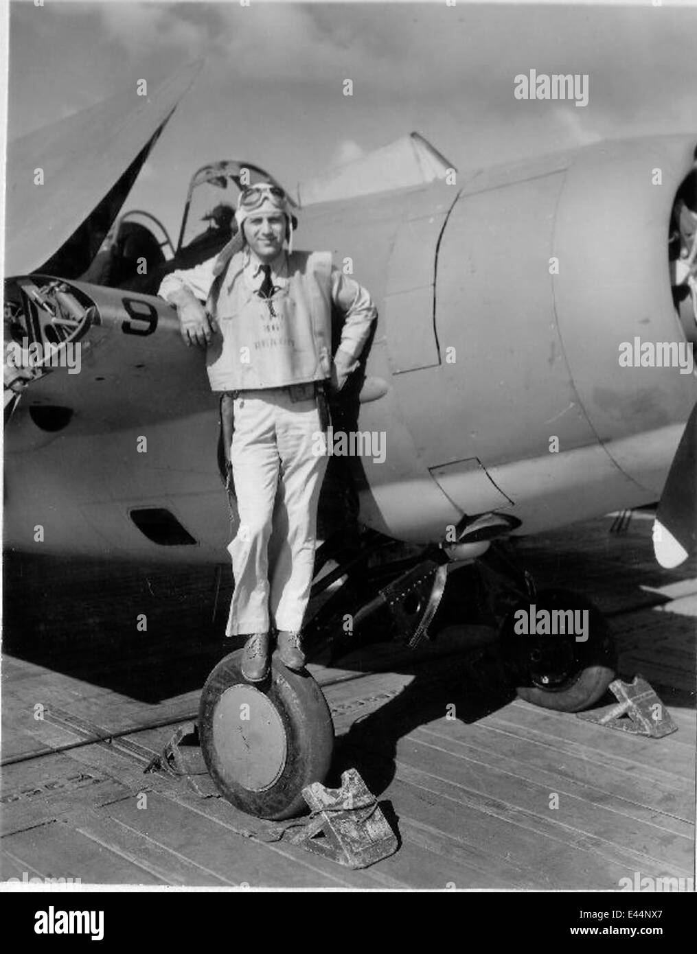 LTJG Aewoff VF9 1942 Stock Photo - Alamy