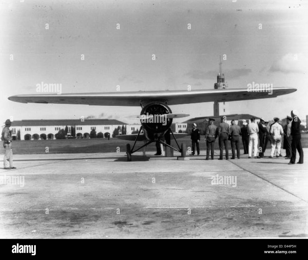 A photograph of the Lockheed Vega, an early 20th-century aircraft known ...
