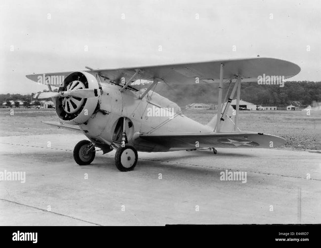This photograph shows the Grumman XSF1, a 1932 naval aircraft prototype ...